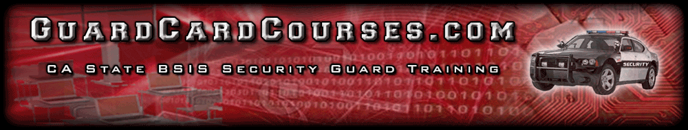 GuardCardCourses.com - Online Security Guard Trainig Portal
